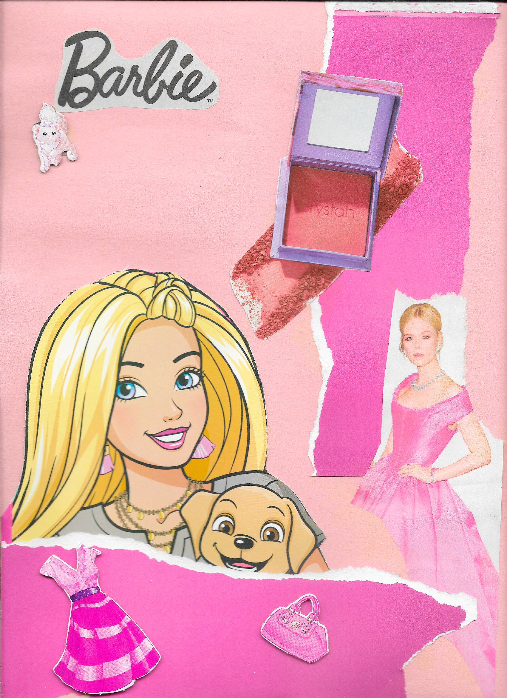 Collage de muñecas Barbie láminas artísticas y pegatinas - Etsy México