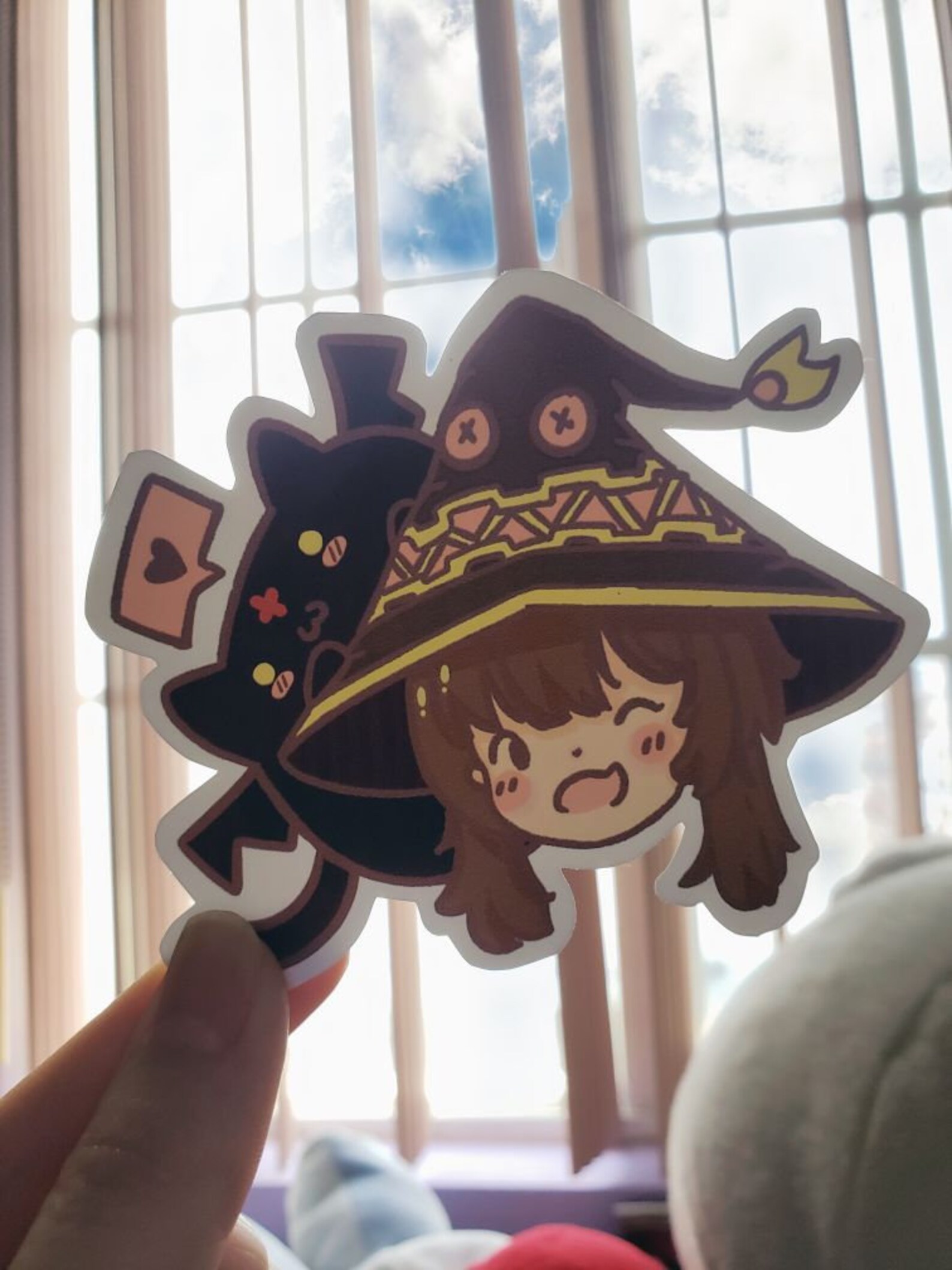 Konosuba Megumin Chomusuke Spring Sticker - Etsy