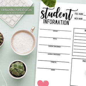 Student Information Organizer / Teacher Organization / Teacher Files ...