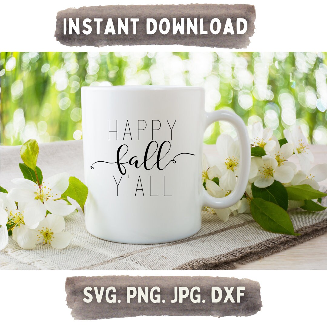 Happy Fall Yall SVG / Fall SVG Files / Autumn SVG / Hello Fall | Etsy
