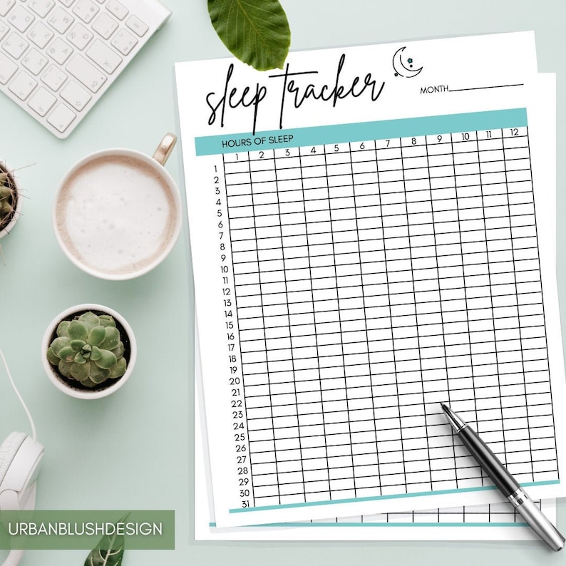 Sleep Tracker / Printable Sleeping Chart / Sleep Chart - Etsy