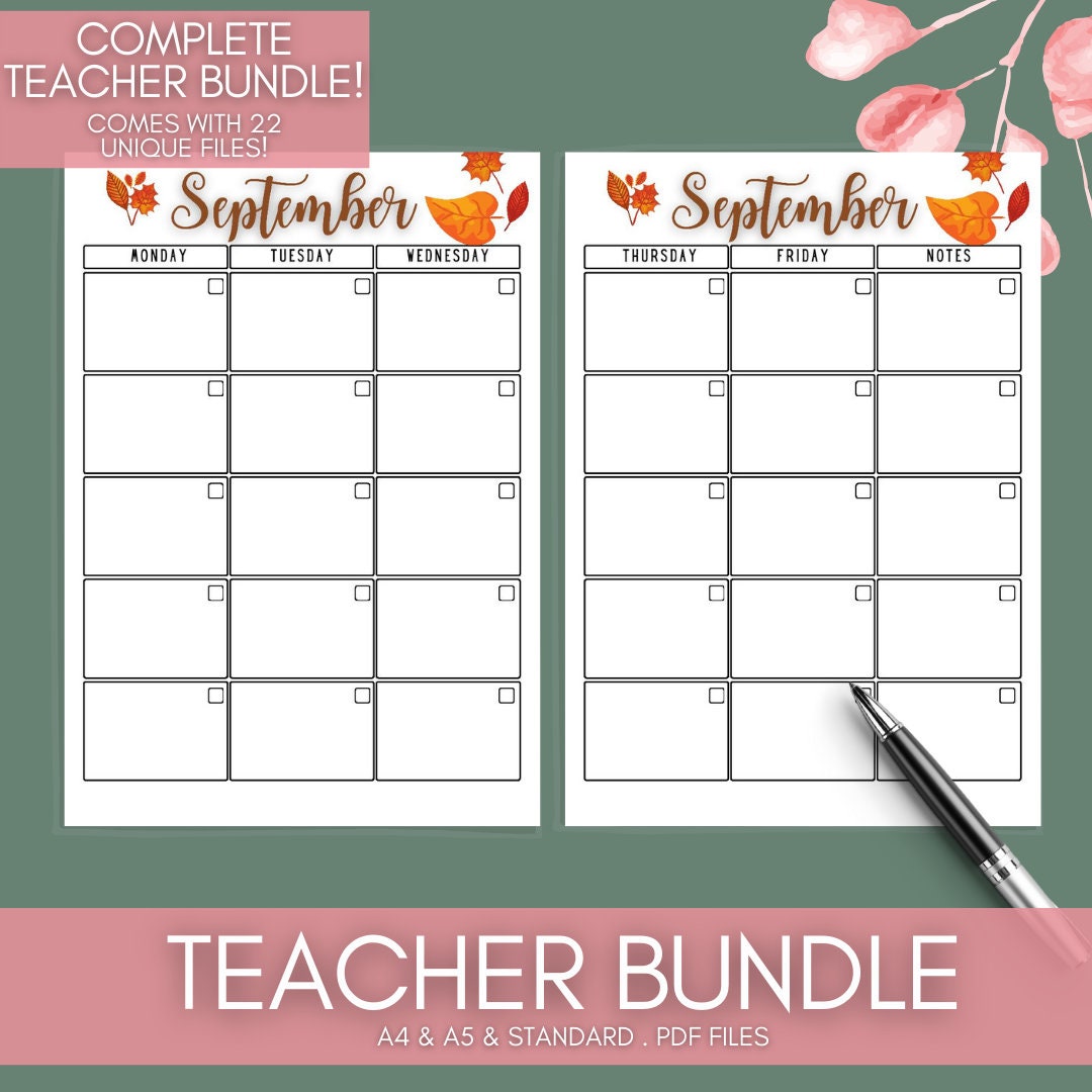 Teacher Planner Bundle / Schedule Planner / 2020 Teacher - Etsy
