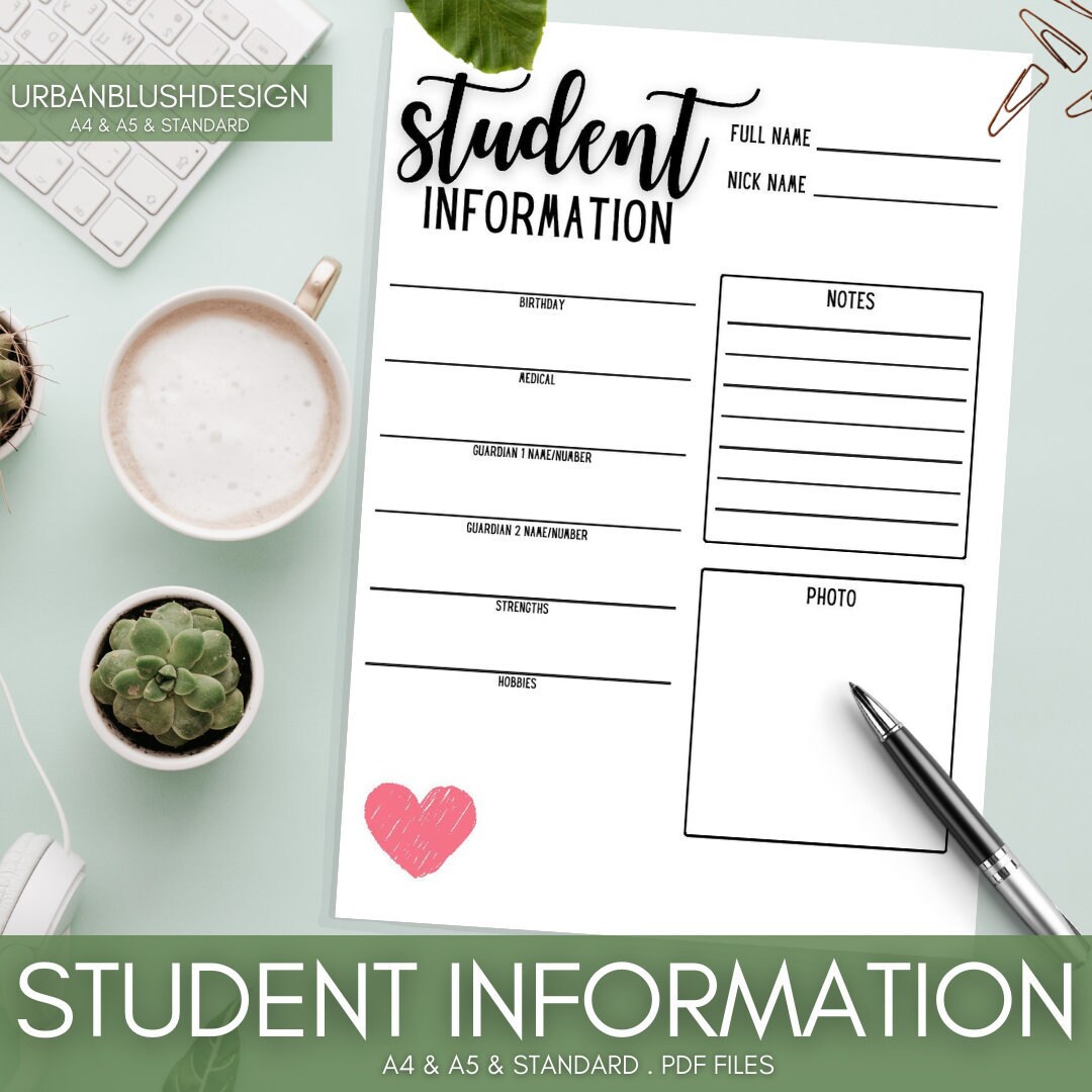 Student Information Organizer / Teacher Organization / Teacher Files ...