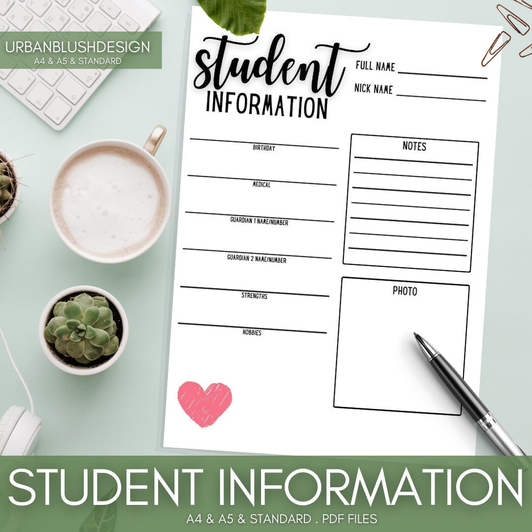 Student Information Organizer / Teacher Organization / Teacher Files ...