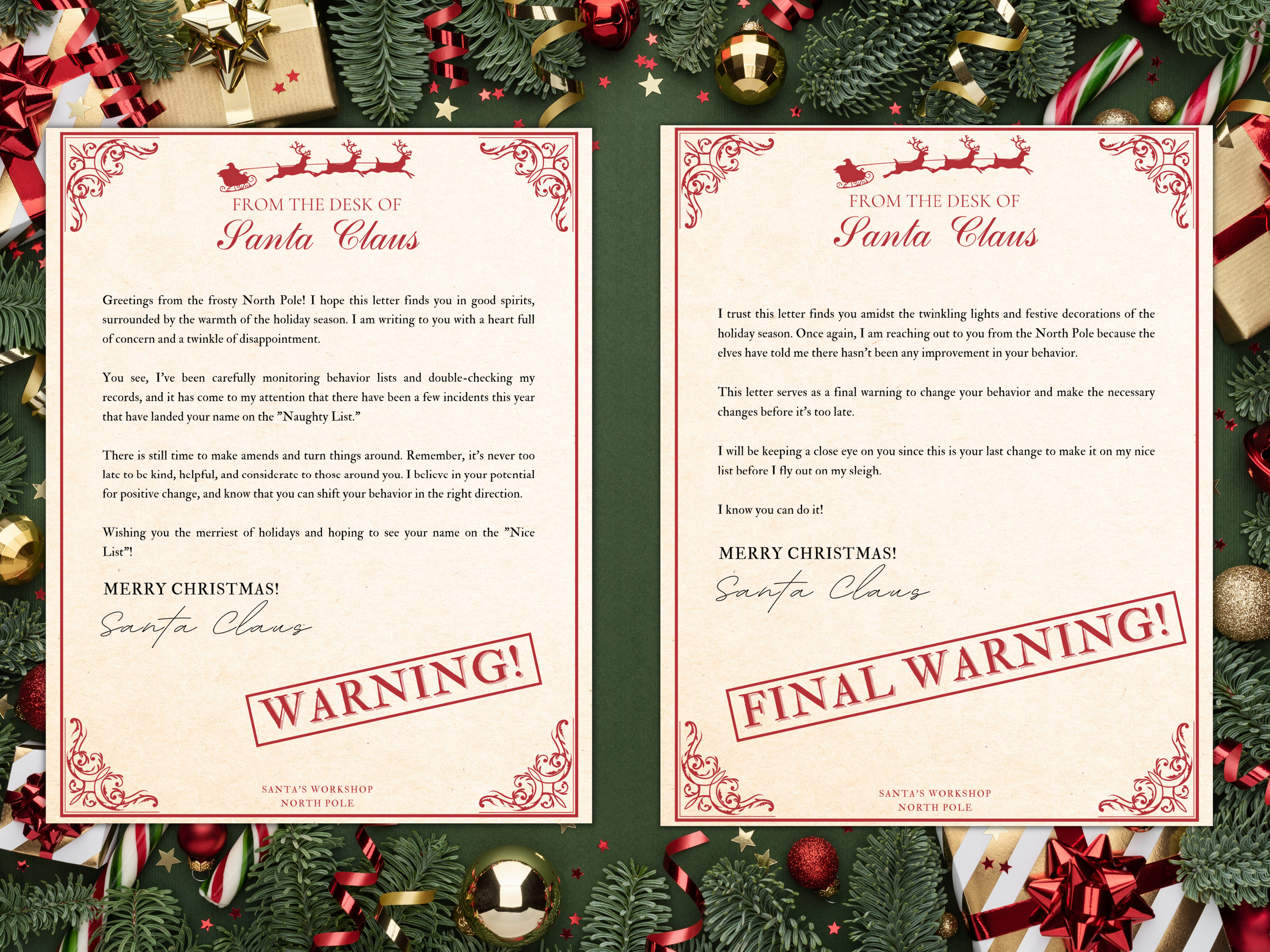 Ready to Print Official Warning Letter and Final Warning Letter From ...