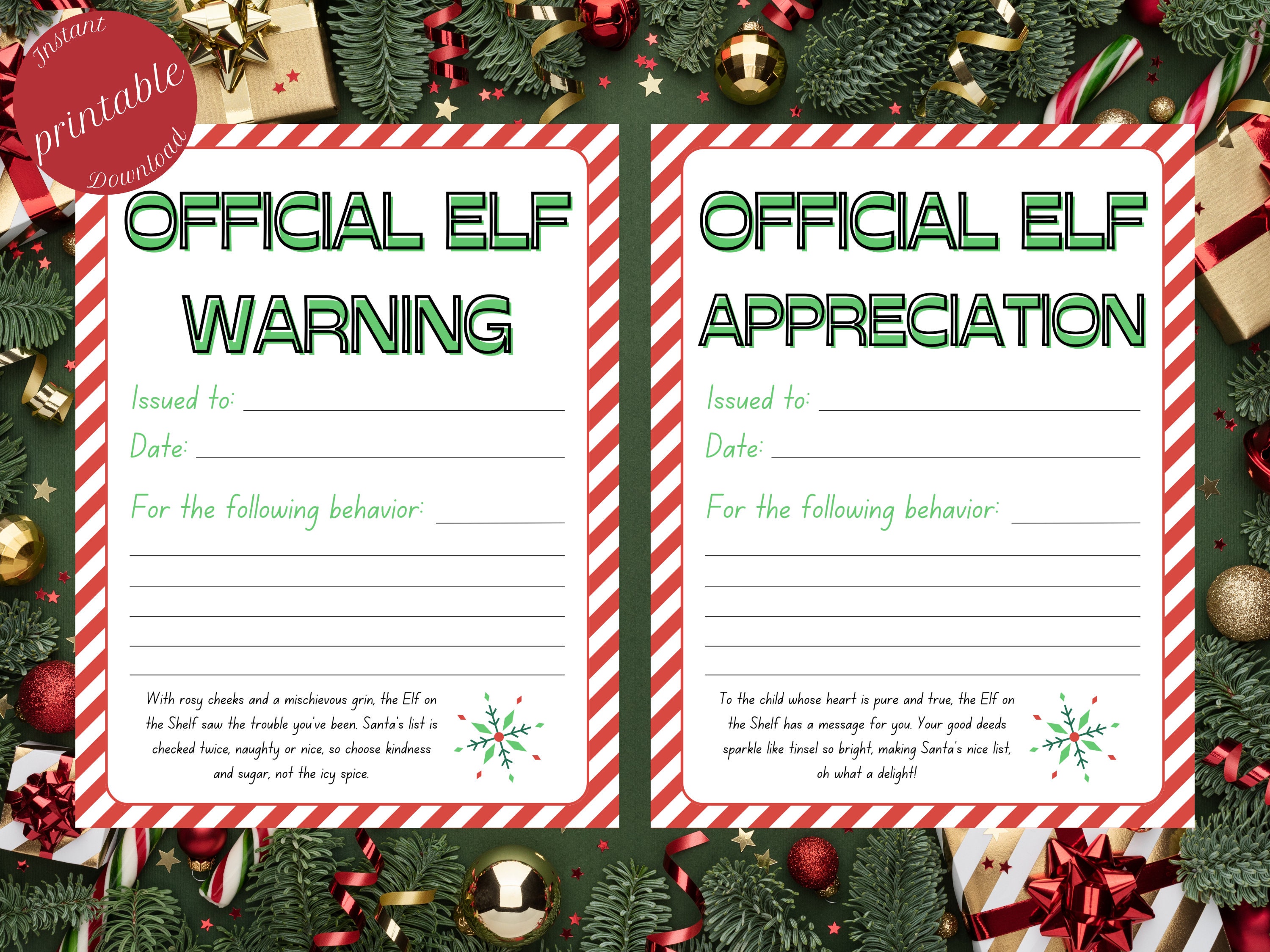 Editable and Ready to Print Official Elf Warning Letter and Elf Appreciation Warning Letter From ...