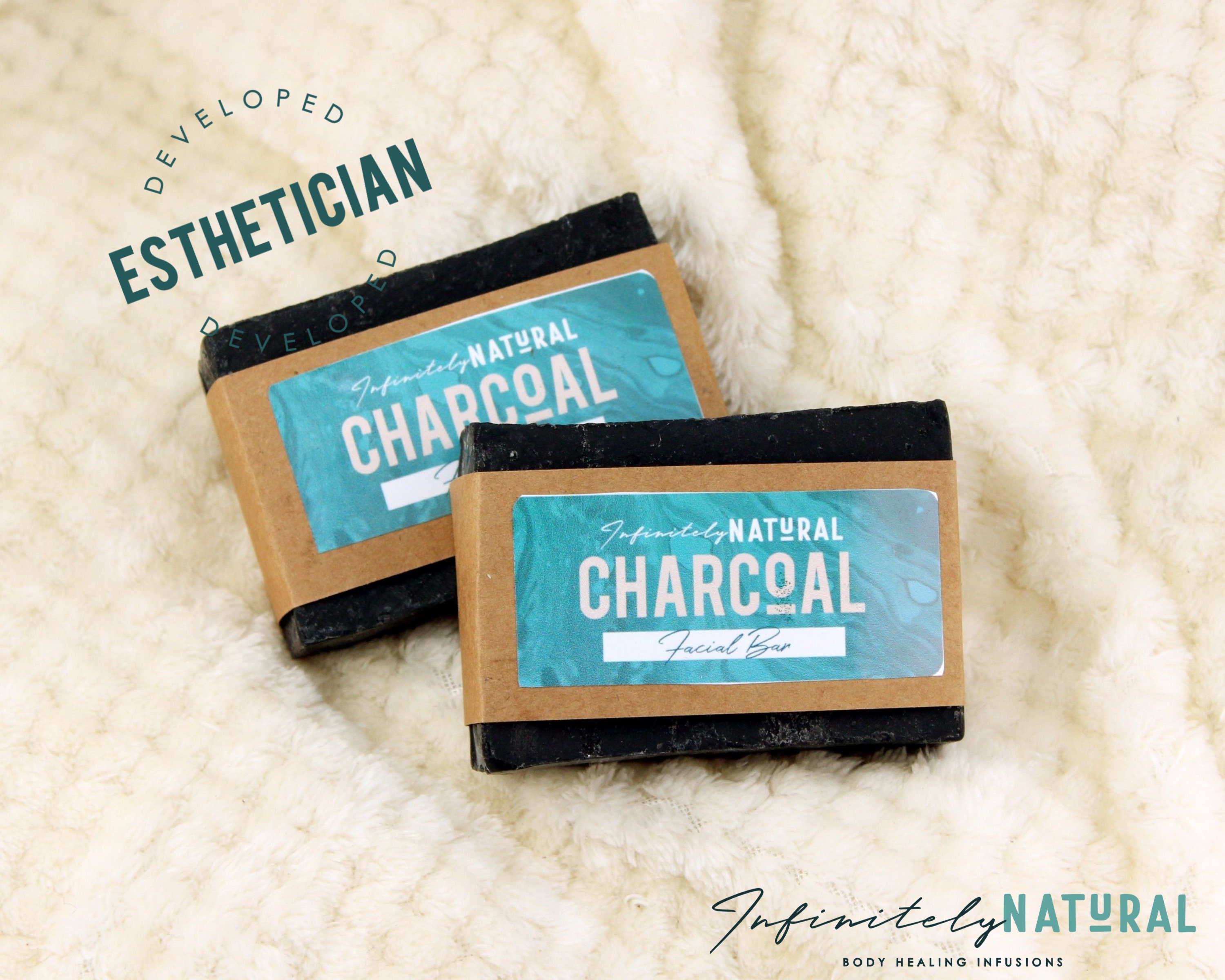 Charcoal Faciral Bar for Oily, Acne Prone and Acne Skin - Full Size Bar ...