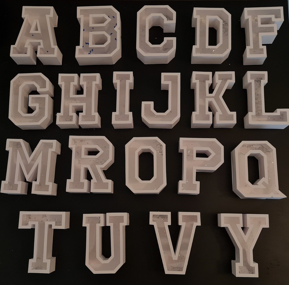 SVG 3D Shaker Letters A to Z - Etsy