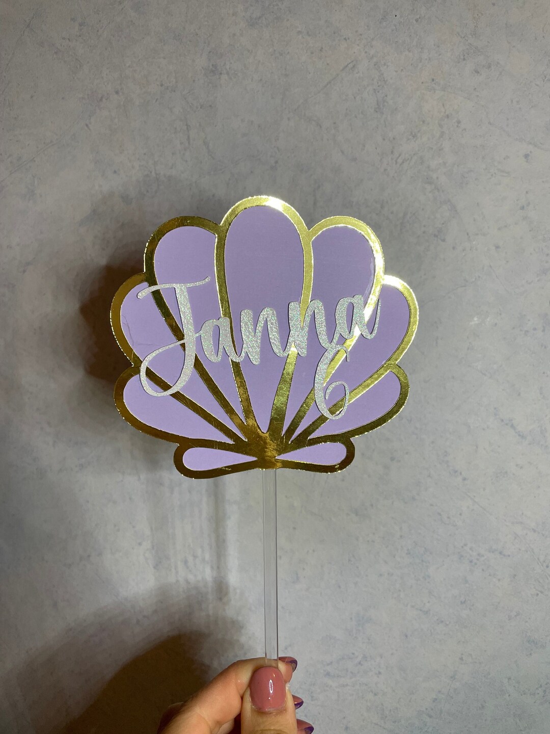 Mermaid Themed Cake Topper Simple - Etsy