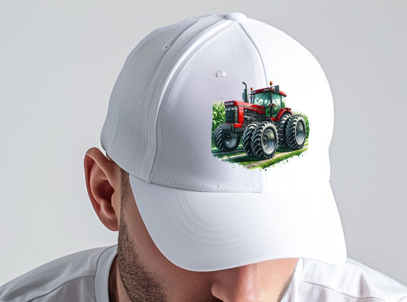 Green Tractor DTF Transfer, Rustic Farm Scene Heat Transfer - Etsy