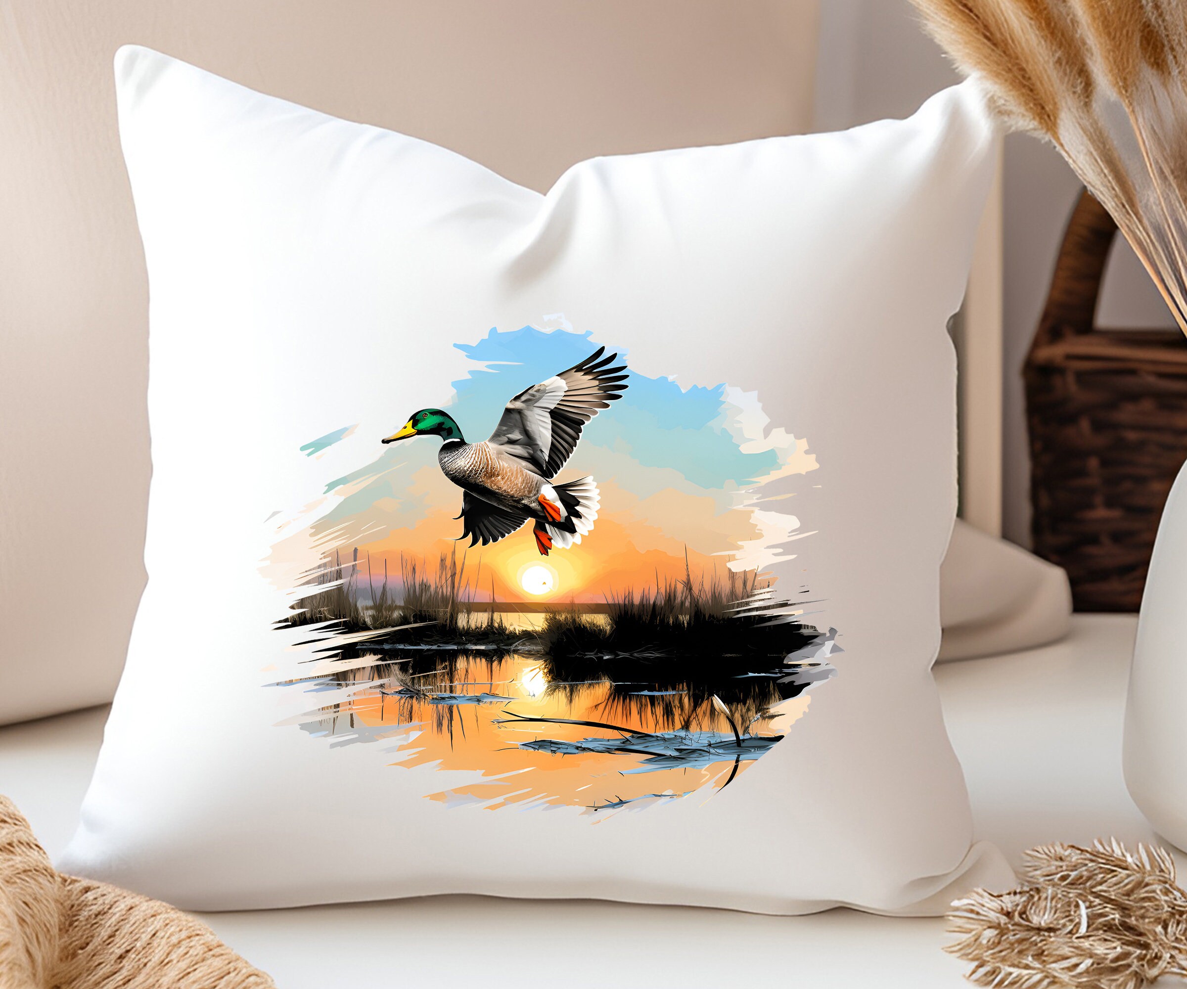 Mallard Duck Hunting DTF Transfer: Vibrant Waterfowl Apparel Accent - Etsy