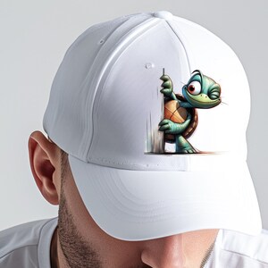 Winking Turtle DTF Transfer: Funny Cartoon Heat Transfer - Etsy