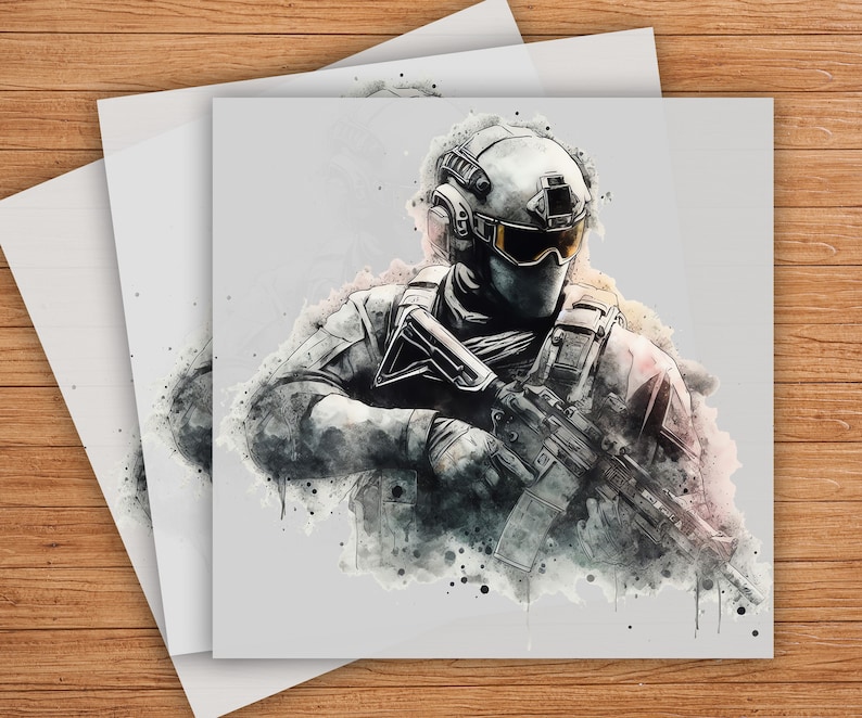 Warzone Soldier DTF Transfer, Gaming Apparel Graphic - Etsy