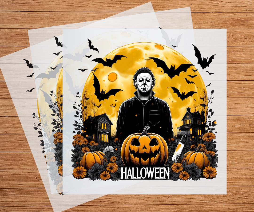 Horror Characters DTF Transfer, Perfect for DIY Shirts, Halloween Theme ...