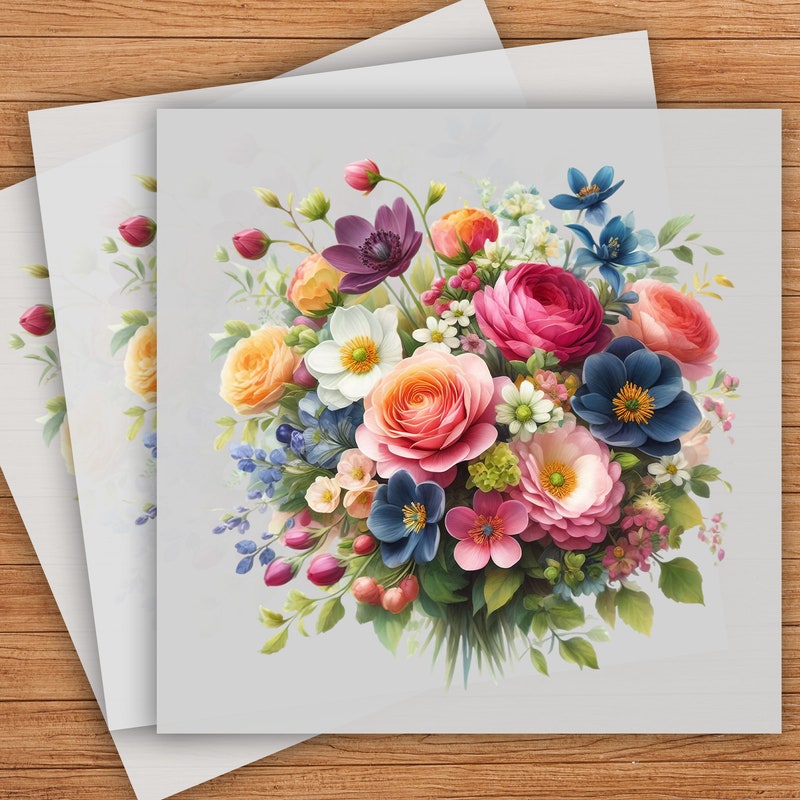 Flower Transfers - Etsy