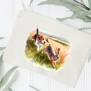 Beagle and Hare Rabbit Hunting DTF Transfer, Classic Hunter Design ...