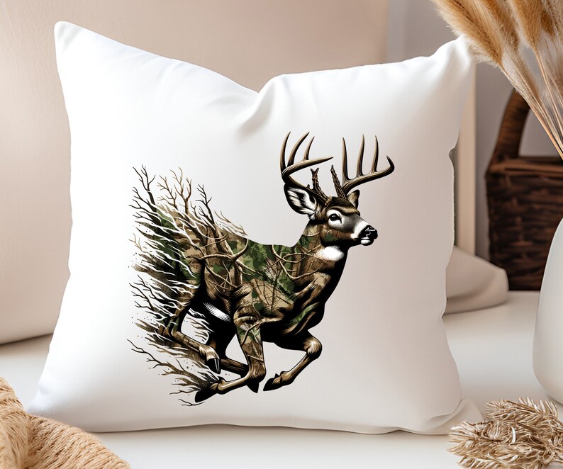 Patriotic Army Style Deer Hunting DTF Transfer - White Tail Deer PNG - Etsy