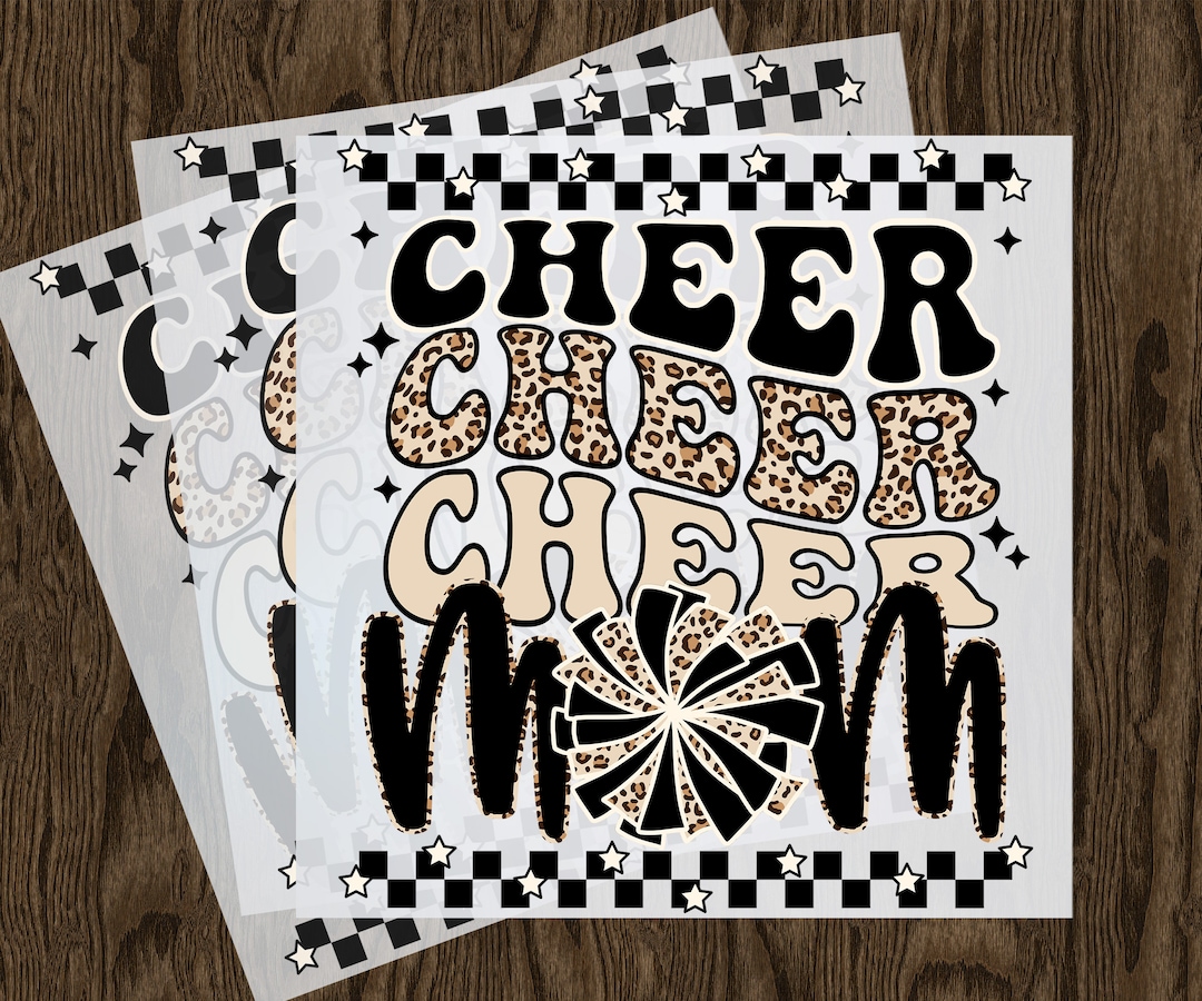 Cheer Mom DTF Transfer, DIY Iron-on Design, Cheerleading Apparel, Easy ...