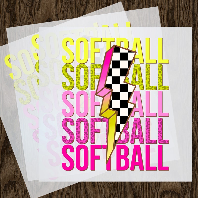 Dtf Softball Design - Etsy