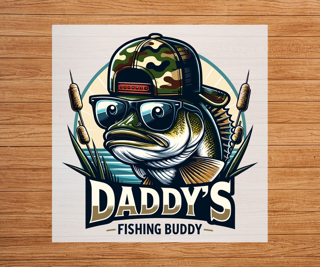 Daddy's Little Fishing Buddy DTF Transfer, Family Fishing Theme, Easy ...