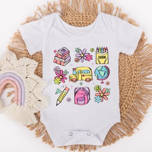 Back to School Doodles DTF Transfer, School Design, Ready to Press ...