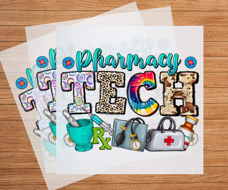Pharmacy Tech DTF Transfer: DIY Medical Apparel Decal - Etsy