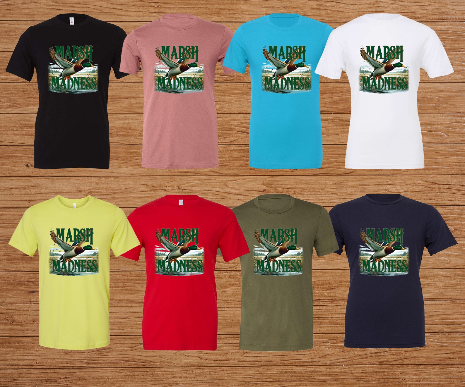 Marsh Madness Duck Hunting DTF Transfer: Wetland Scene Graphic - Etsy