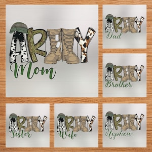 Army Family DTF Transfer: Custom Iron-on Decal - Etsy