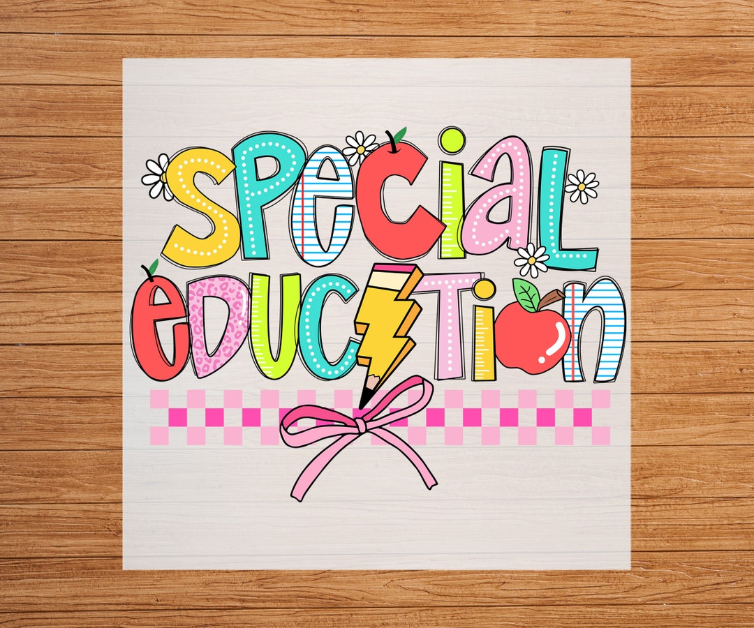 Special Education DTF Transfer: Teacher Apparel Iron-on Decal - Etsy