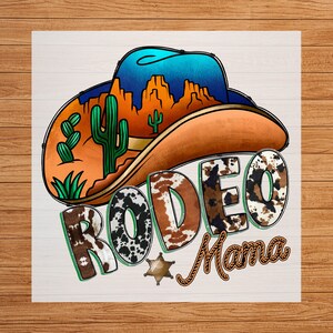 Rodeo Mama DTF Transfer, Western Rodeo Theme, Easy Application, Perfect ...
