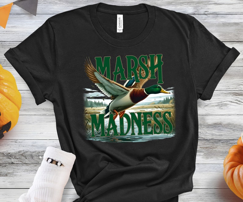Marsh Madness Duck Hunting DTF Transfer: Wetland Scene Graphic - Etsy