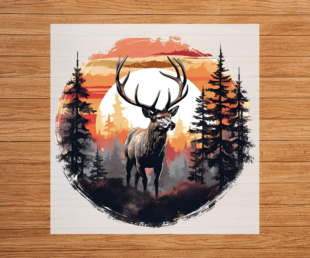Deer Hunting Army Style DTF Transfer: Easy Iron-on Decal - Etsy