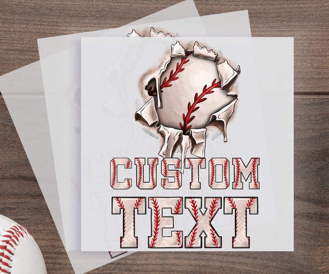 Ready to Press Custom Baseball DTF Transfers, Direct to Film Design ...