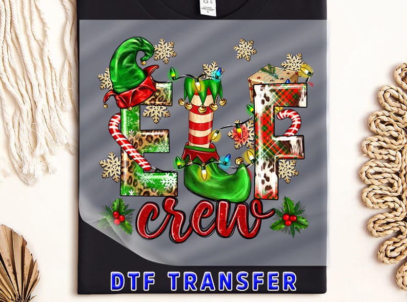 Christmas Elf Crew Iron-on Transfer – Holiday Group Outfit - Etsy