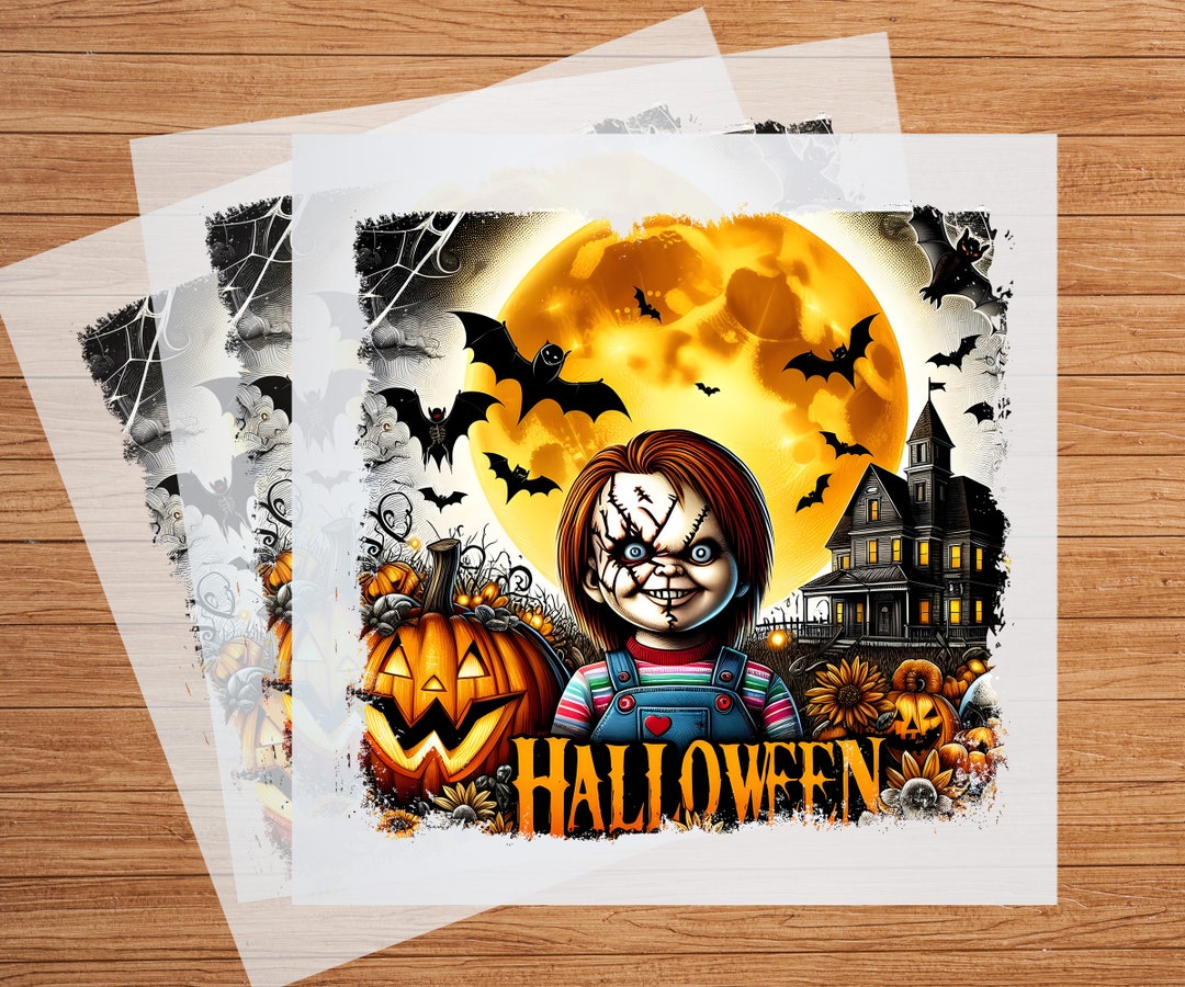 Horror Characters DTF Transfer, Perfect for DIY Shirts, Halloween Theme ...