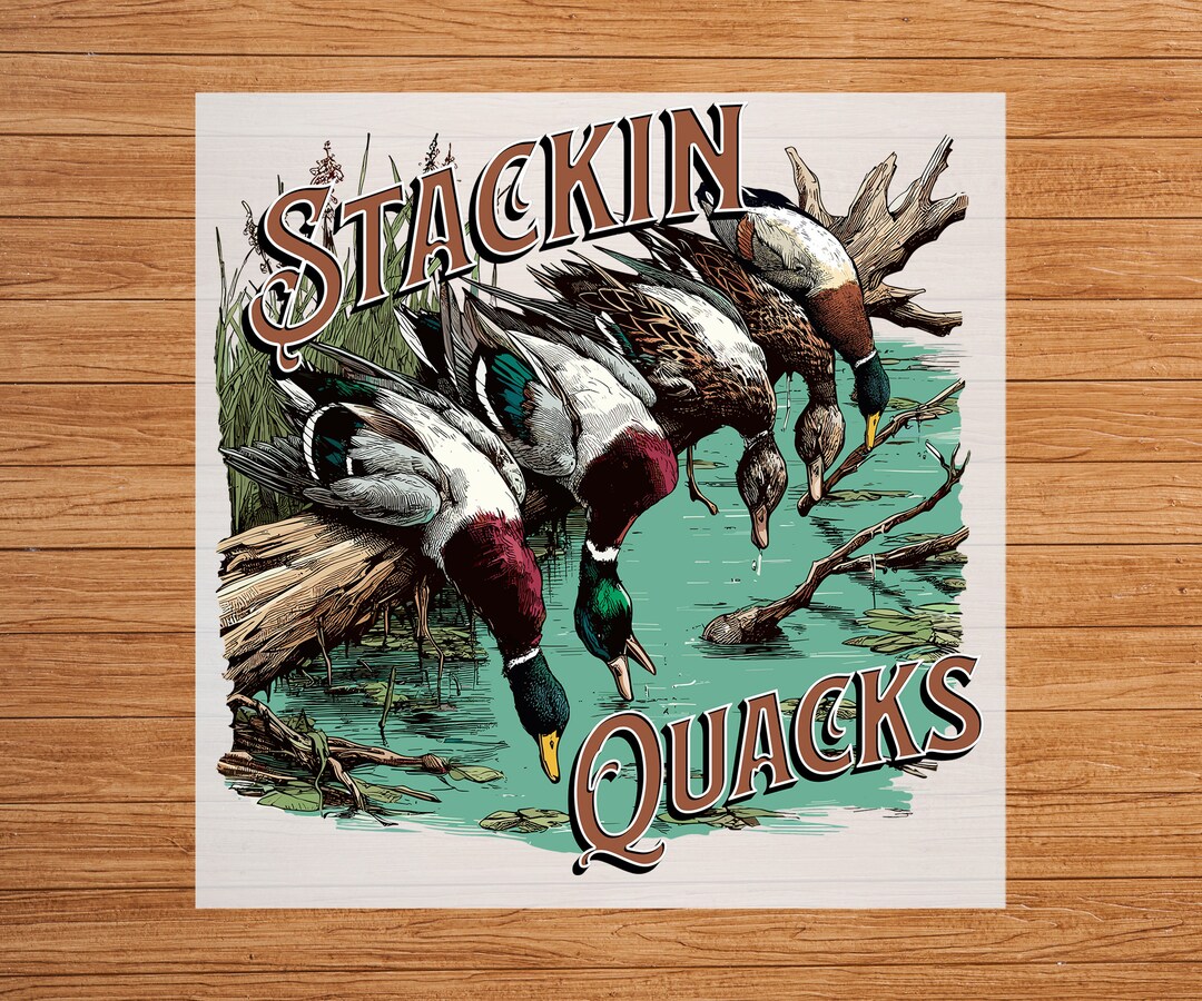 Duck Hunting DTF Transfer: Waterfowl Hunter Design, Easy Application - Etsy