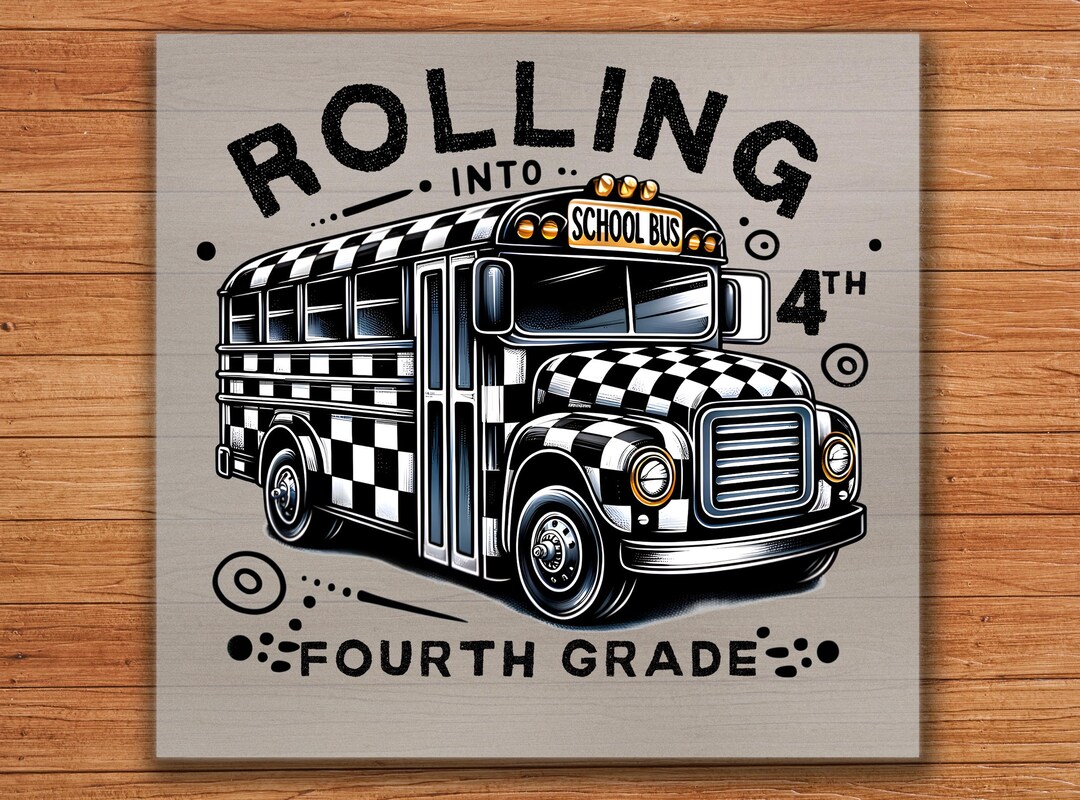 Boys First Day of School Bus DTF Transfer: Kindergarten to 5th Grade - Etsy