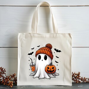 Cute Ghost DTF Transfer, Halloween Design, Ready to Press, Iron on ...