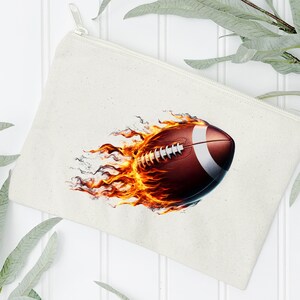 Flaming Football DTF Transfer: Game Day Apparel Graphic - Etsy