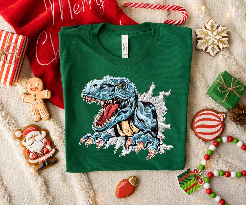 T-rex Dinosaur DTF Transfer: Prehistoric Power Design - Etsy