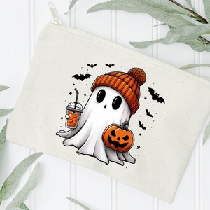 Cute Ghost DTF Transfer, Halloween Design, Ready to Press, Iron on ...