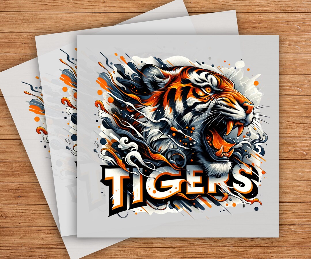 Fierce Tiger Head Logo: Sublimation DTF Transfer Print - Etsy