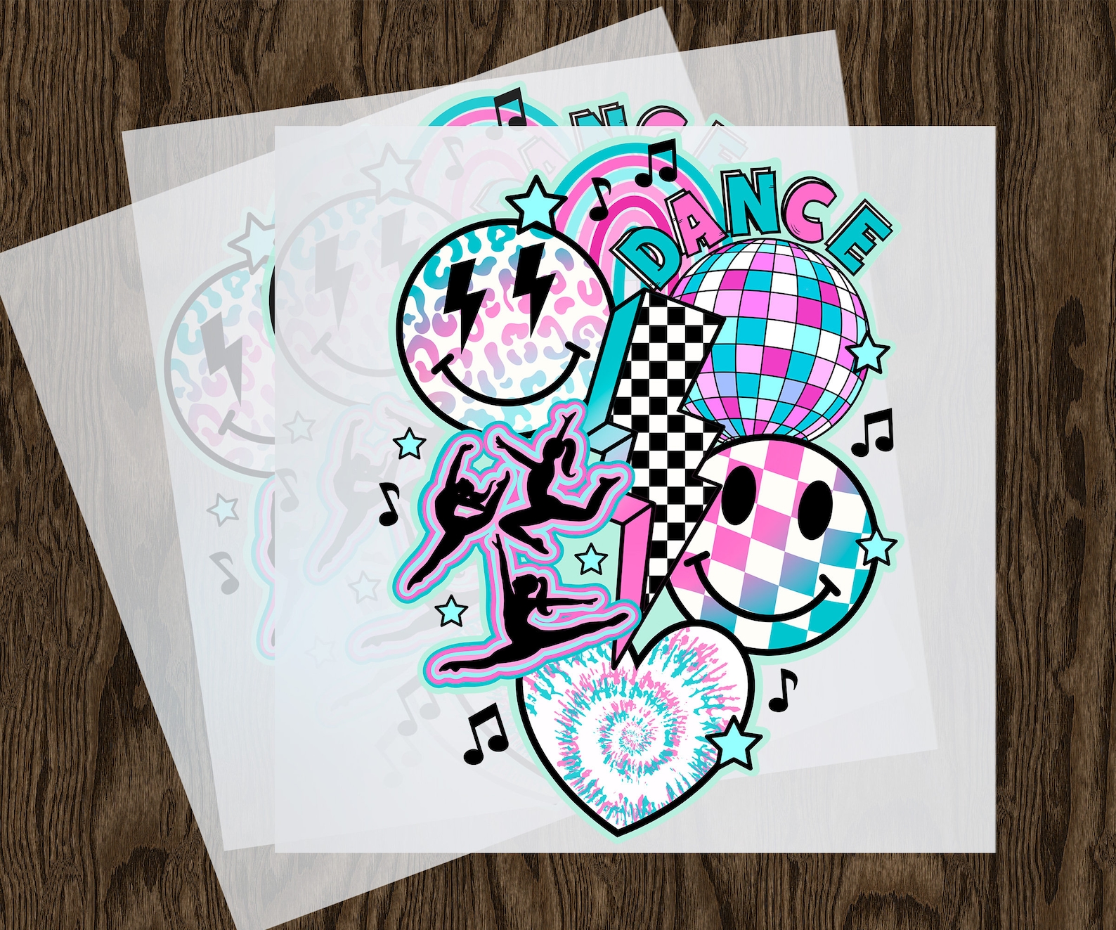 Retro Dance DTF Transfer: Vintage Iron-on Fabric Art - Etsy