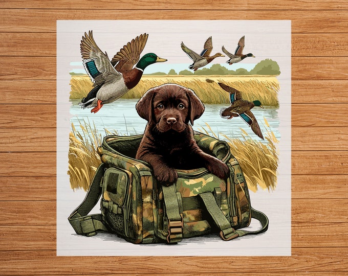 Hunting Dog DTF Transfer, Loyal Companion Design, Easy Application ...