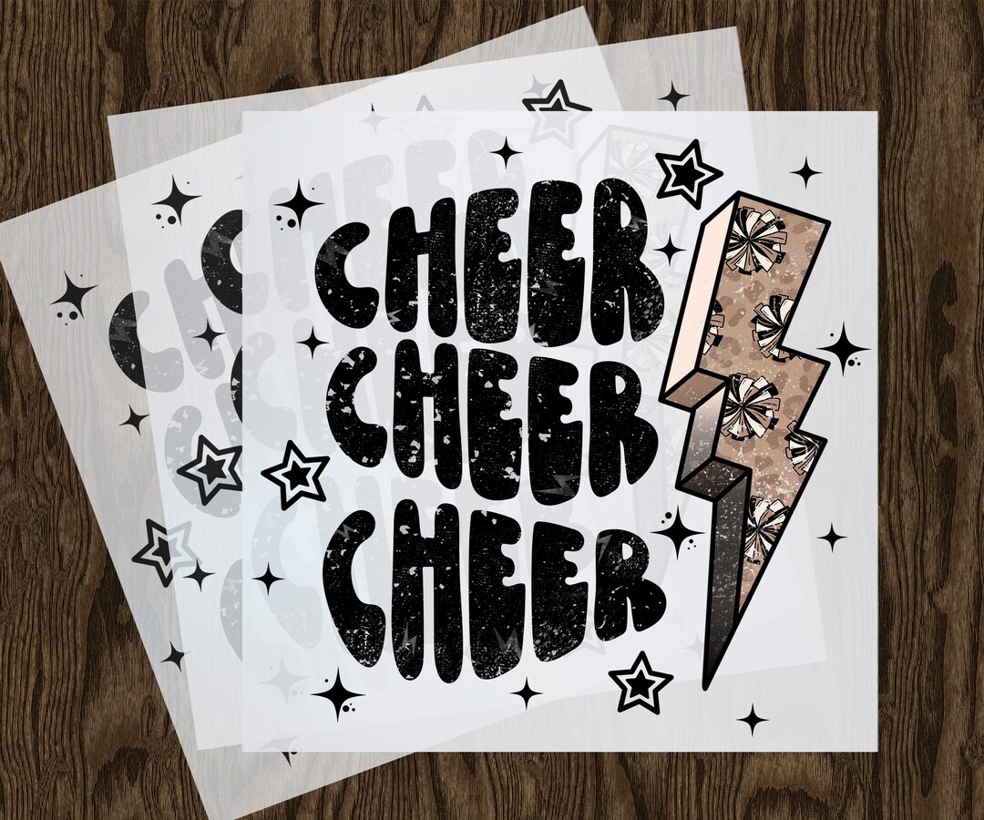 Cheerleading DTF Transfer, DIY Iron-on Design, Cheerleader Apparel ...