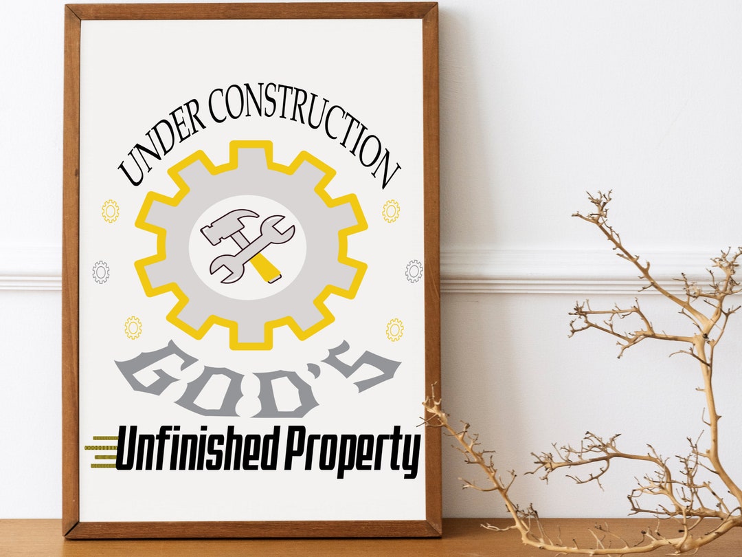 Under Construction Digital Download, Digital Art, Framed Art, Wall Art ...