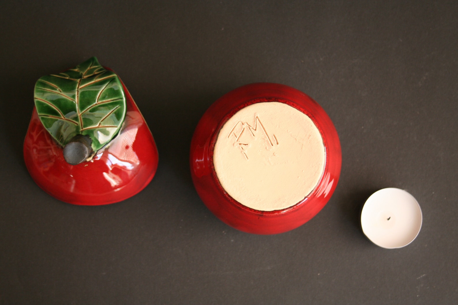 Apple Shaped Jar With a Lid|handmade Ceramic Jar|decorative and Usable ...
