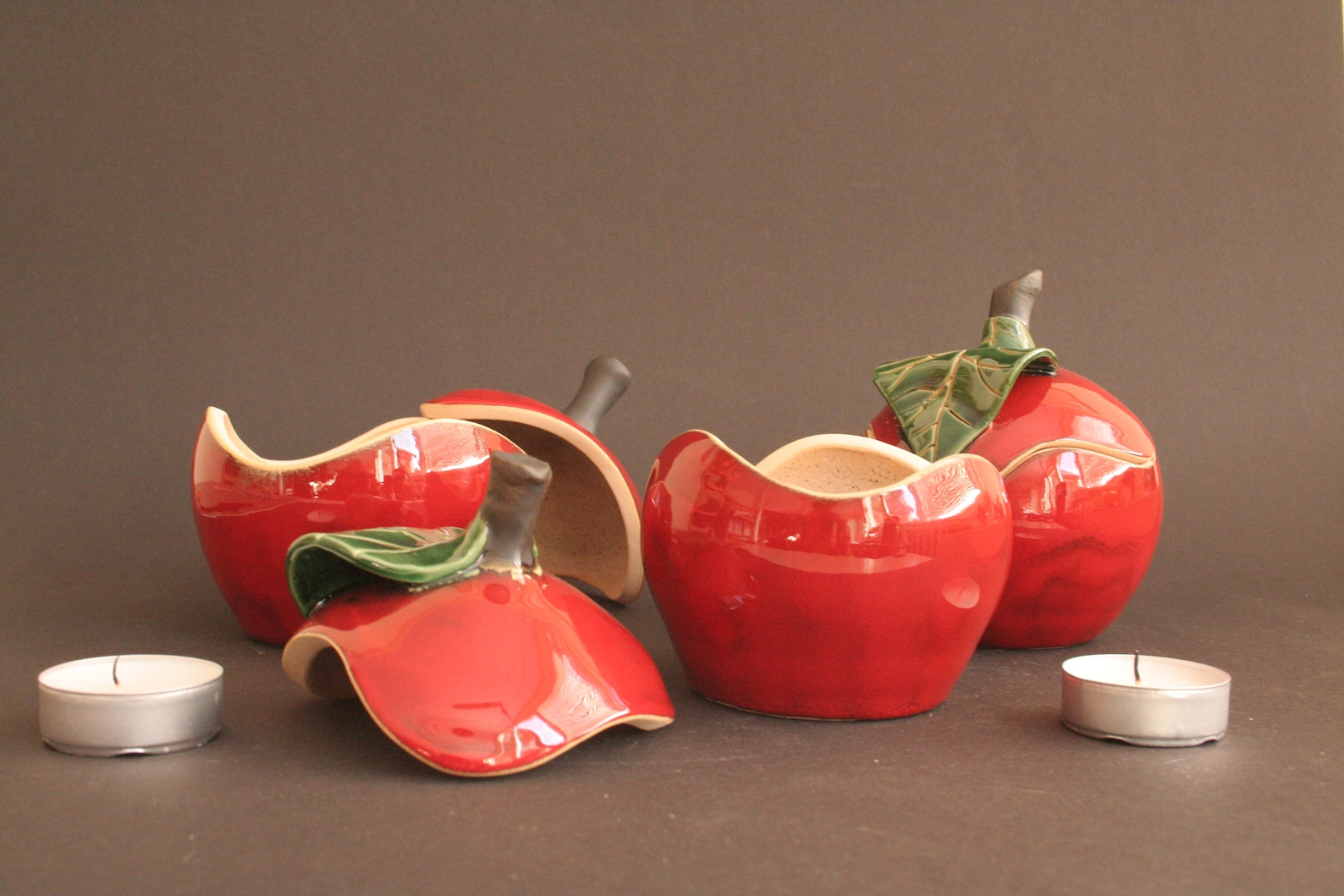Apple Shaped Jar With a Lid|handmade Ceramic Jar|decorative and Usable ...