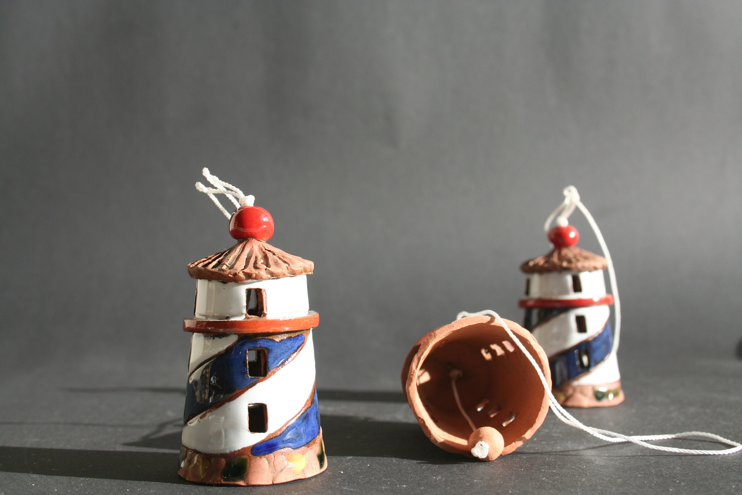Miniature Lighthouse Bell Ornament Christmas Tree Ornament | Etsy