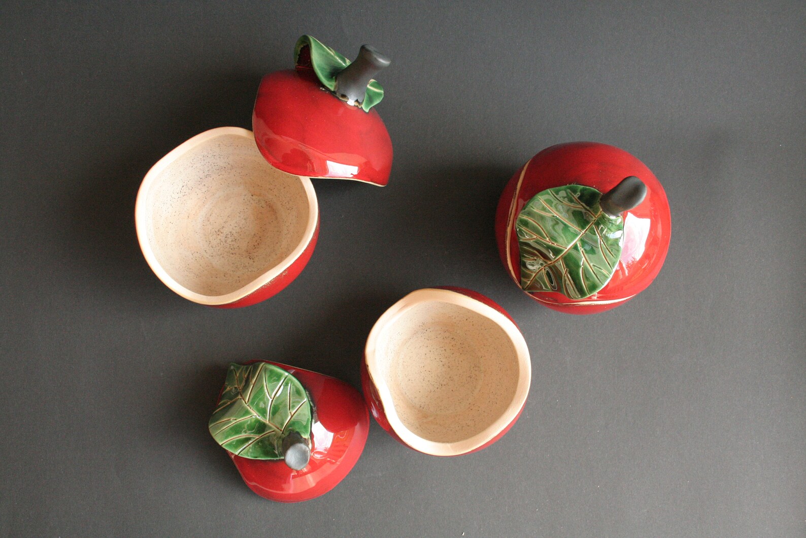 Apple Shaped Jar With a Lid|handmade Ceramic Jar|decorative and Usable ...